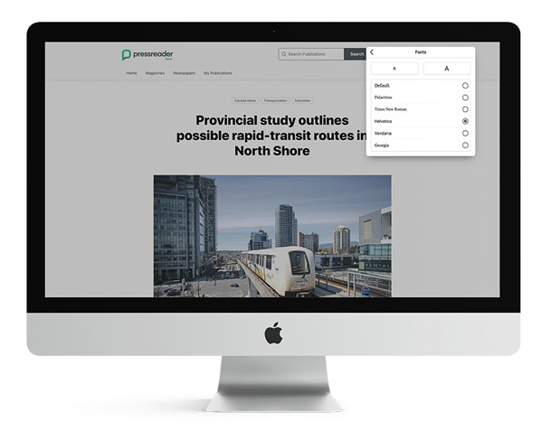 PressReader Accessibility - for everyone who loves reading.